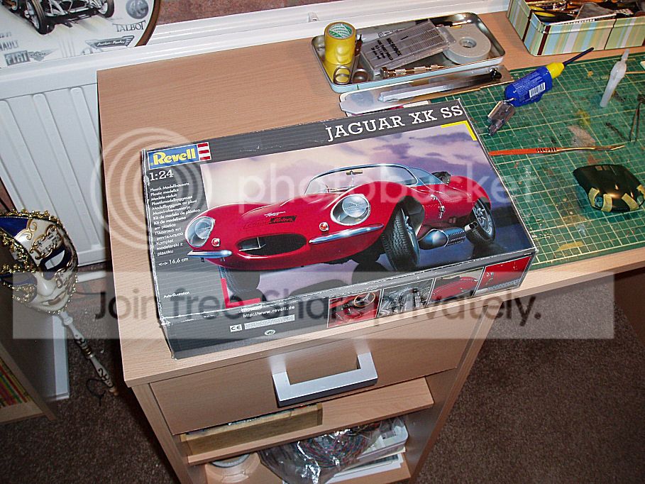 Revell Jaguar XKSS plus my kit-building space - Work In Progress ...