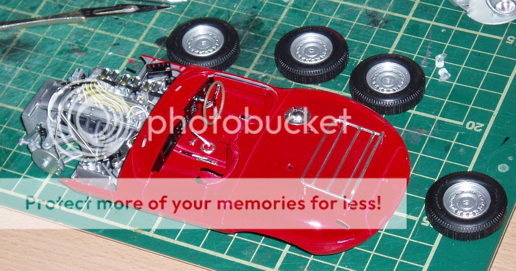 Revell Jaguar XKSS plus my kit-building space - Work In Progress ...