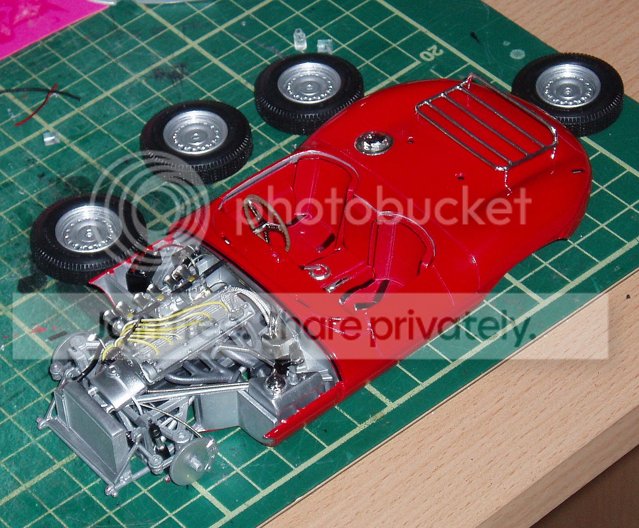 Revell Jaguar XKSS plus my kit-building space - Work In Progress ...