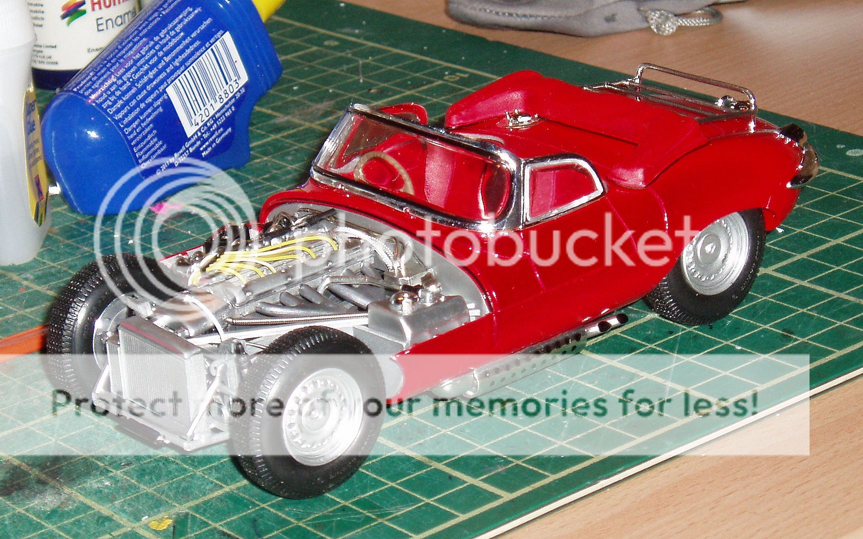 Revell Jaguar XKSS plus my kit-building space - Work In Progress ...